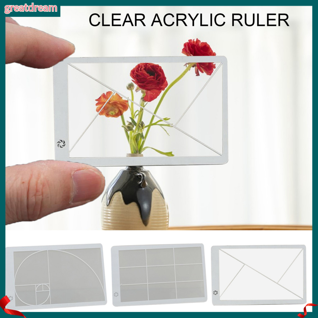 greatdream| Architectural Ruler Clear Acrylic Ruler Golden Ratio ...