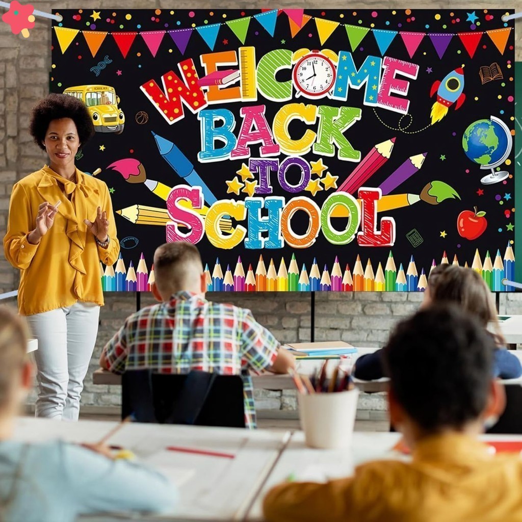 【YDEA1】Welcome Back To School Party Photography Backdrops First Day of ...