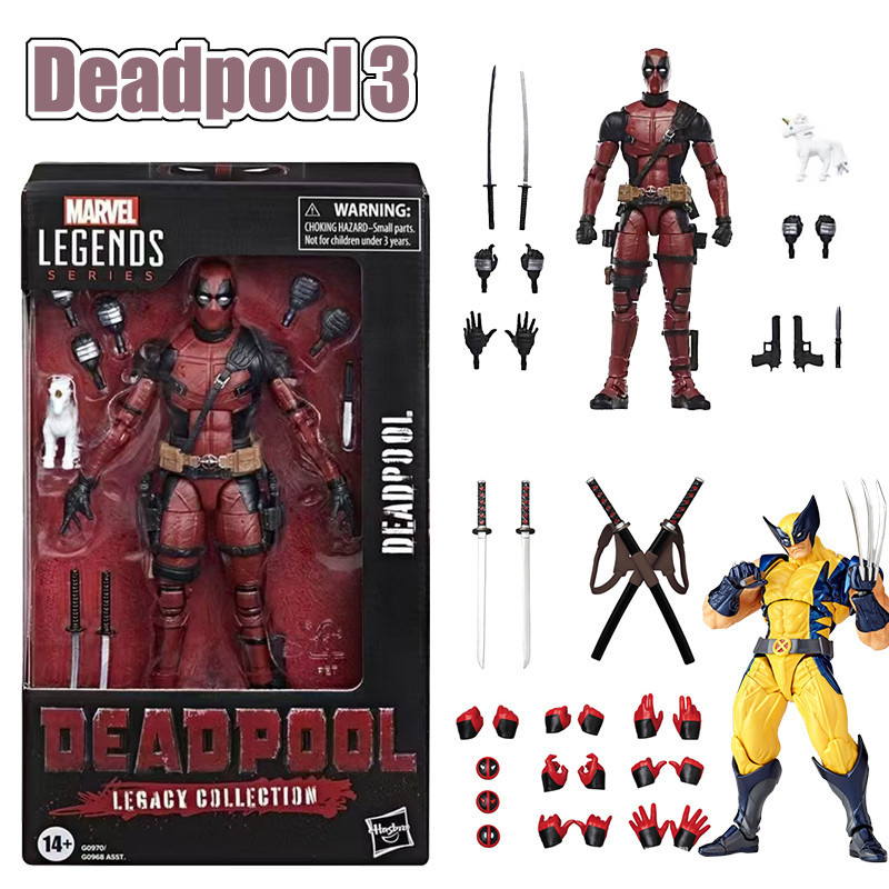 Marvel Legends Deadpool & Wolverine Action Figure SHF Deadpool Model ...