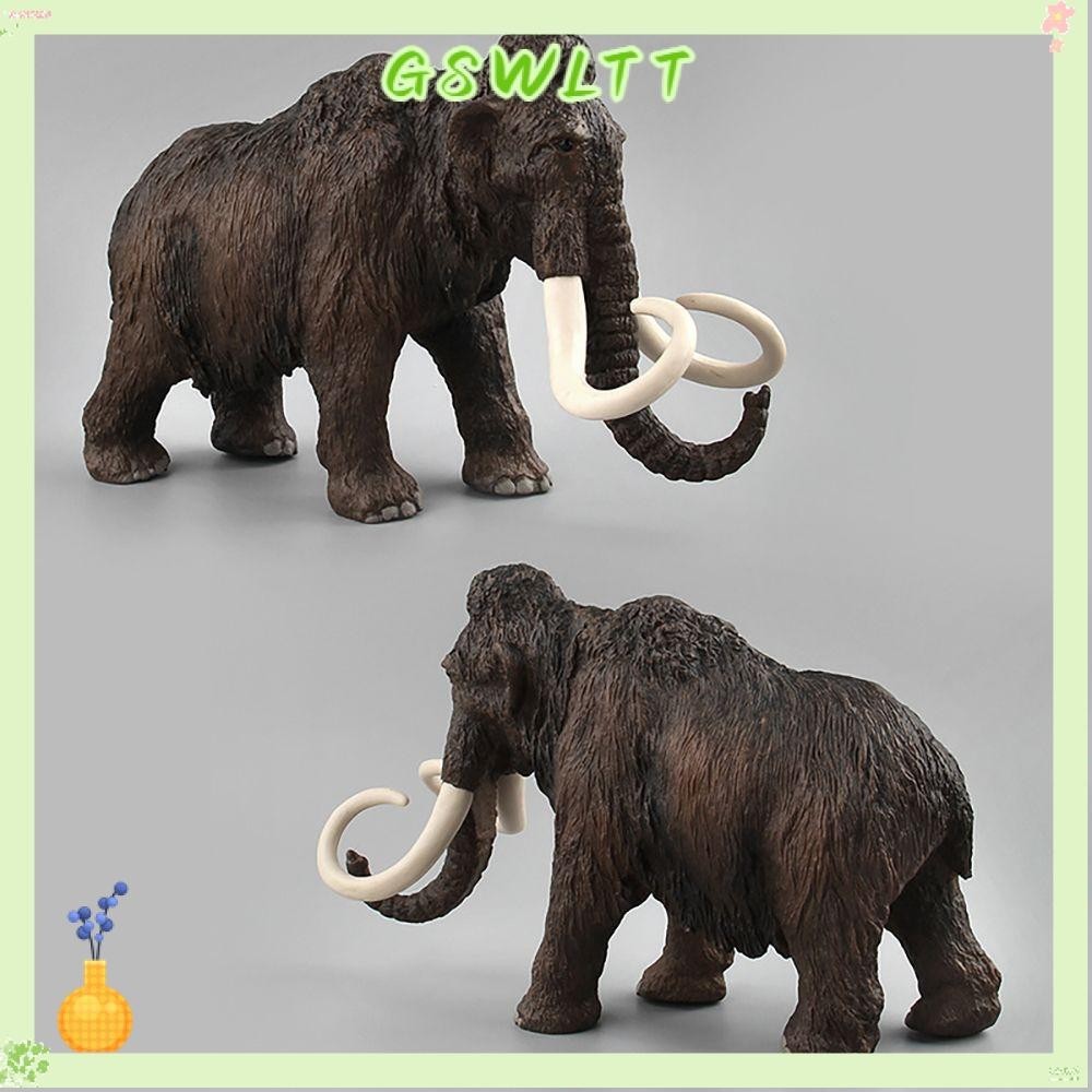 GSWLTT Lifelike Mammoths Model Realistic Early Education Kids Cognition ...