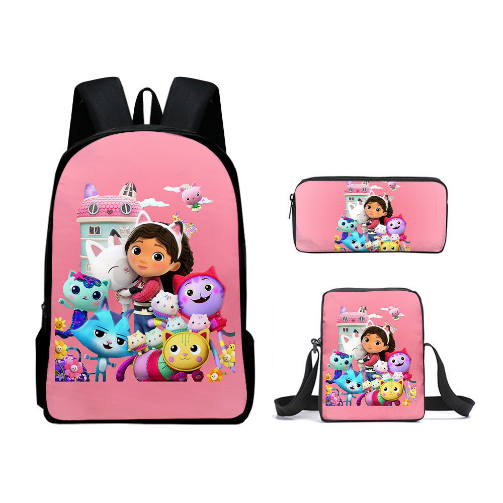 Gabby's Dollhouse Gabby's Dollhouse Schoolbag Student Backpack Backpack ...