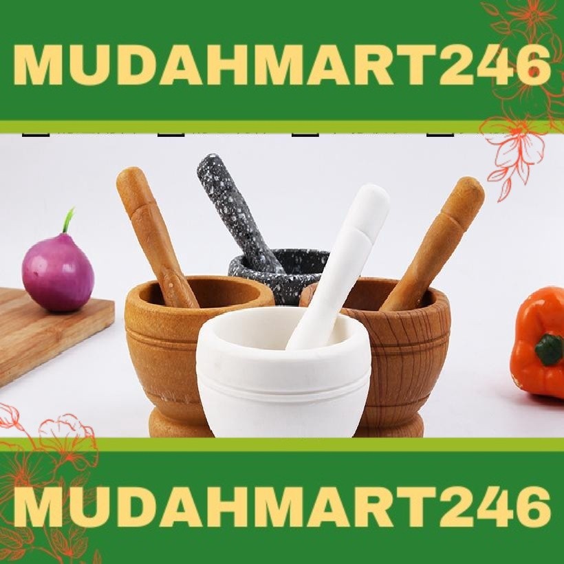 H1002 Kitchen Mortar And Pestle Batu Lesung well buran granite Stone ...
