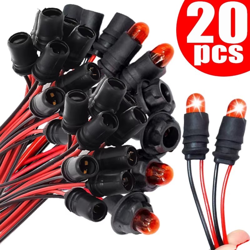 10/20Pcs T10 W5W Car Wedge Light Bulb Socket Connector Holder Extension ...