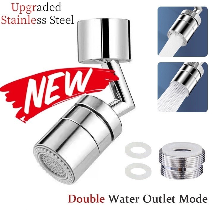 New Stainless Steel 720 Degree Universal Tap Anti-splash Aerator ...