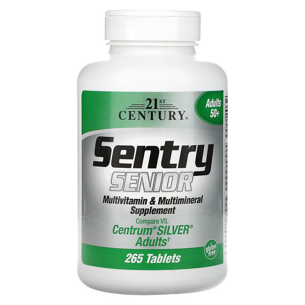 21st Century, Sentry Senior, Multivitamin & Multimineral Supplement ...