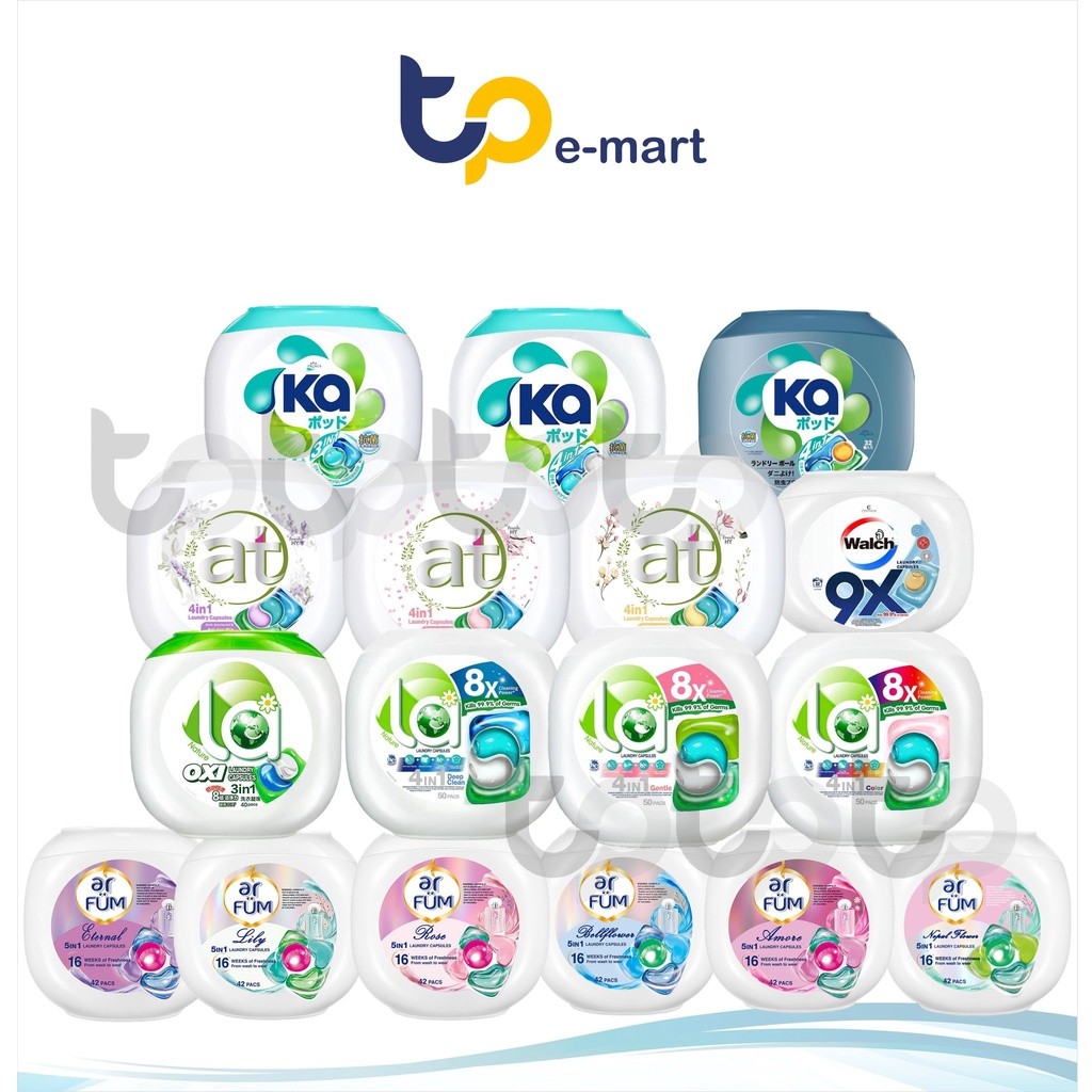 WALCH Fresh HY 4 In 1 Laundry Capsules/9X Antiseptic / LA 4 In 1 ...