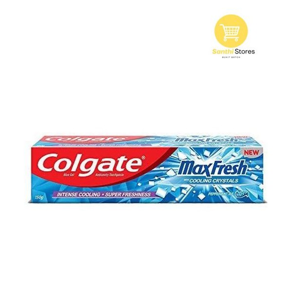 Colgate Max Fresh Toothpaste Blue Gel Paste With Menthol For Super ...
