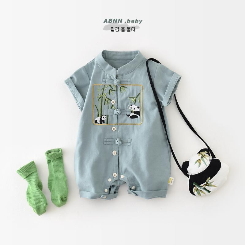 Male Female Baby Romper Newborn Chinese Style Western Style One-Piece ...