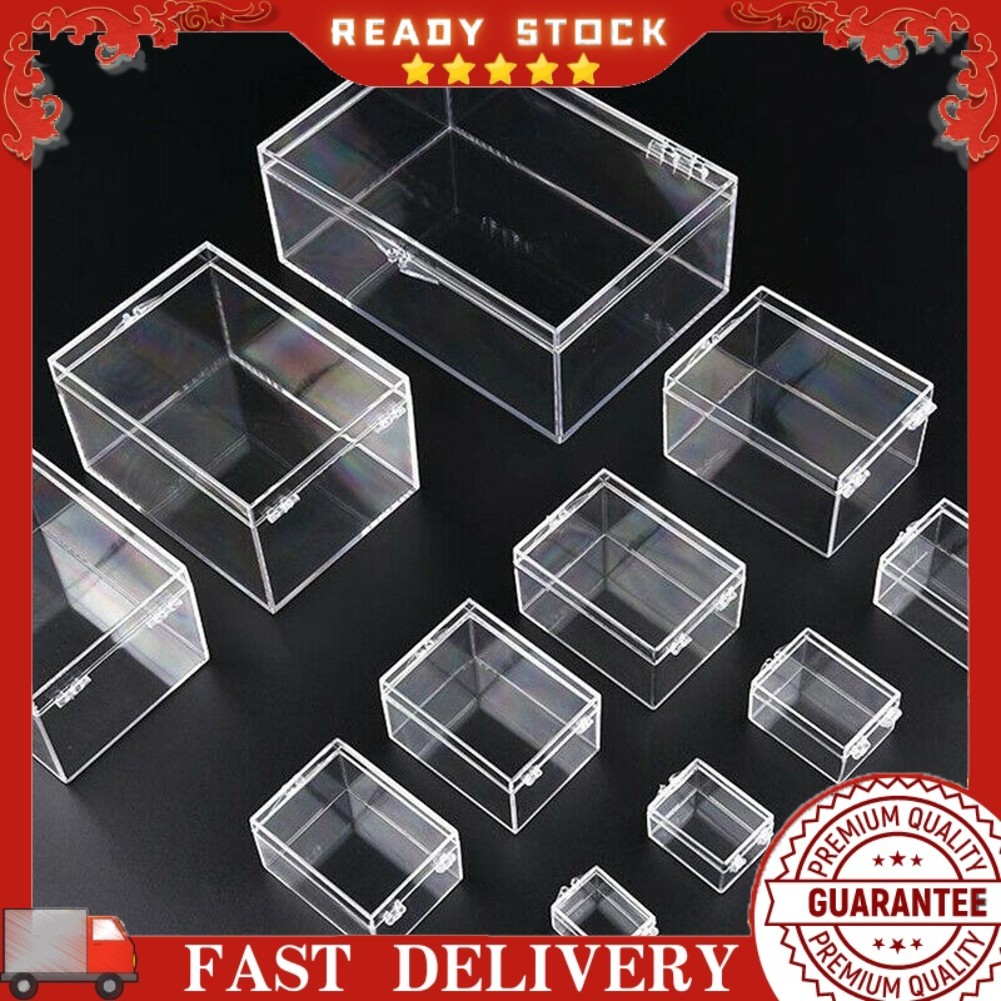KNWH Clear Plastic Box Rectangular ct Specimen Display Desktop Storage ...