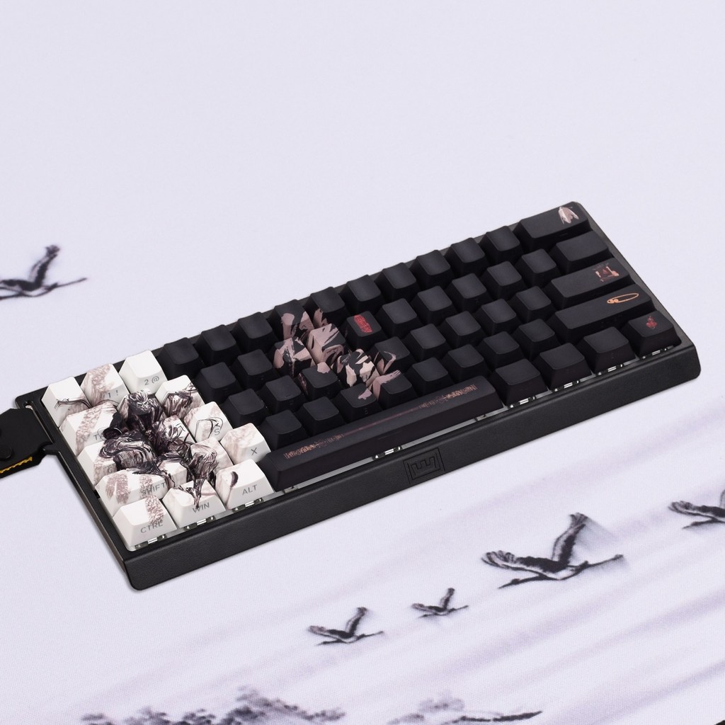 Womier[Black Myth Wukong]Key Cap Side Carved Transparent Full Set PBT ...