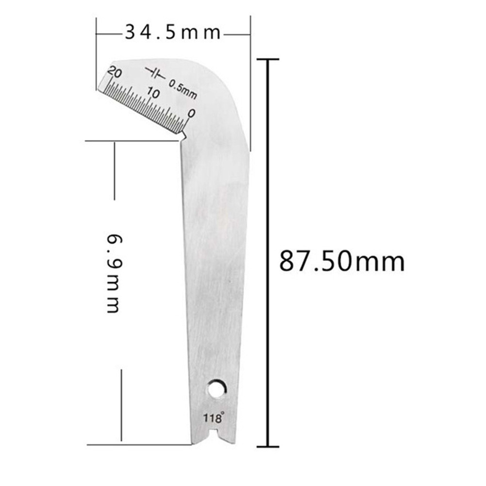 Bit Pattern Drill Template Gauge Weld Drill Bit Angle Measurement Gauge ...