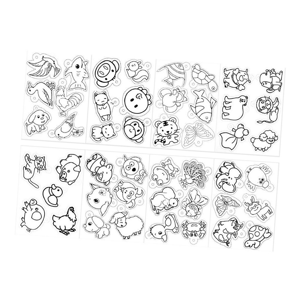 [Simhoa21] 8Pcs Shrink Plastic Sheets Tool Heat Shrink Paper ...