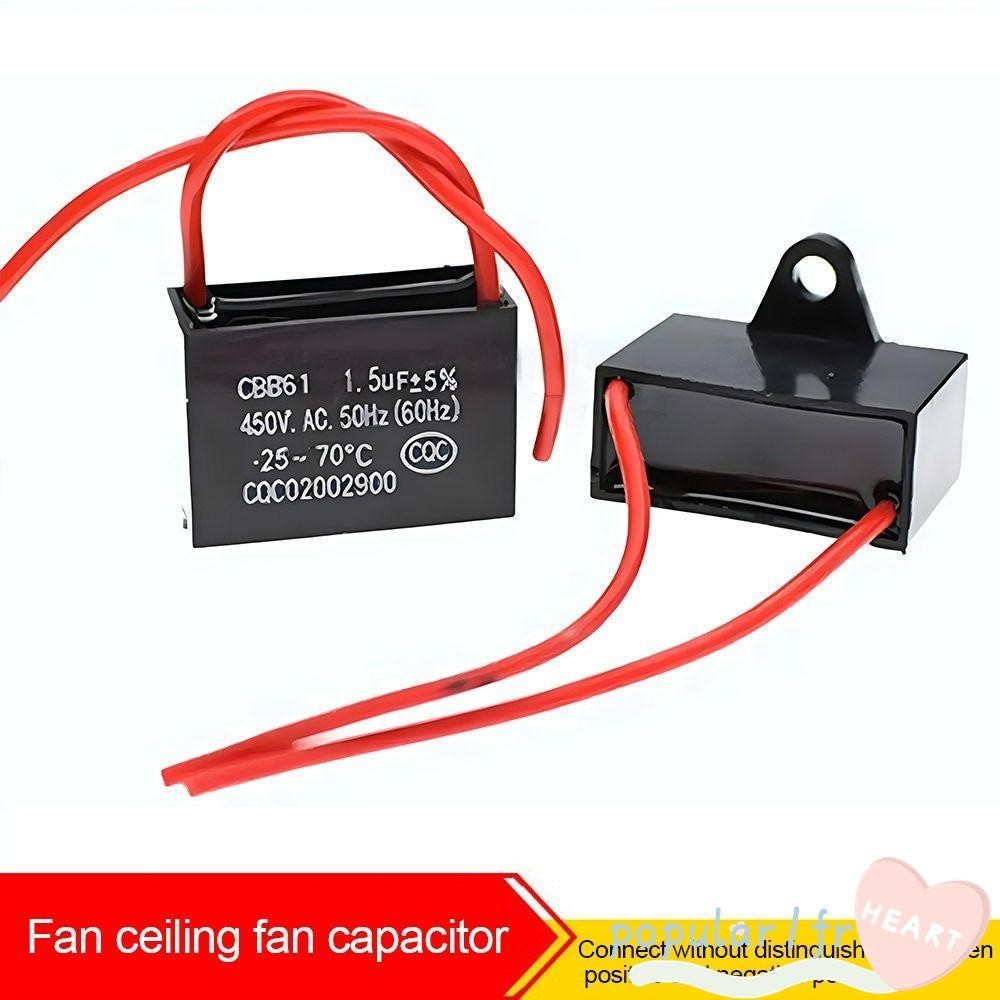 POPULAR1 Start Capacitor, CBB61 Fan Ceiling Exhaust Capacitor, 450V 1/1 ...