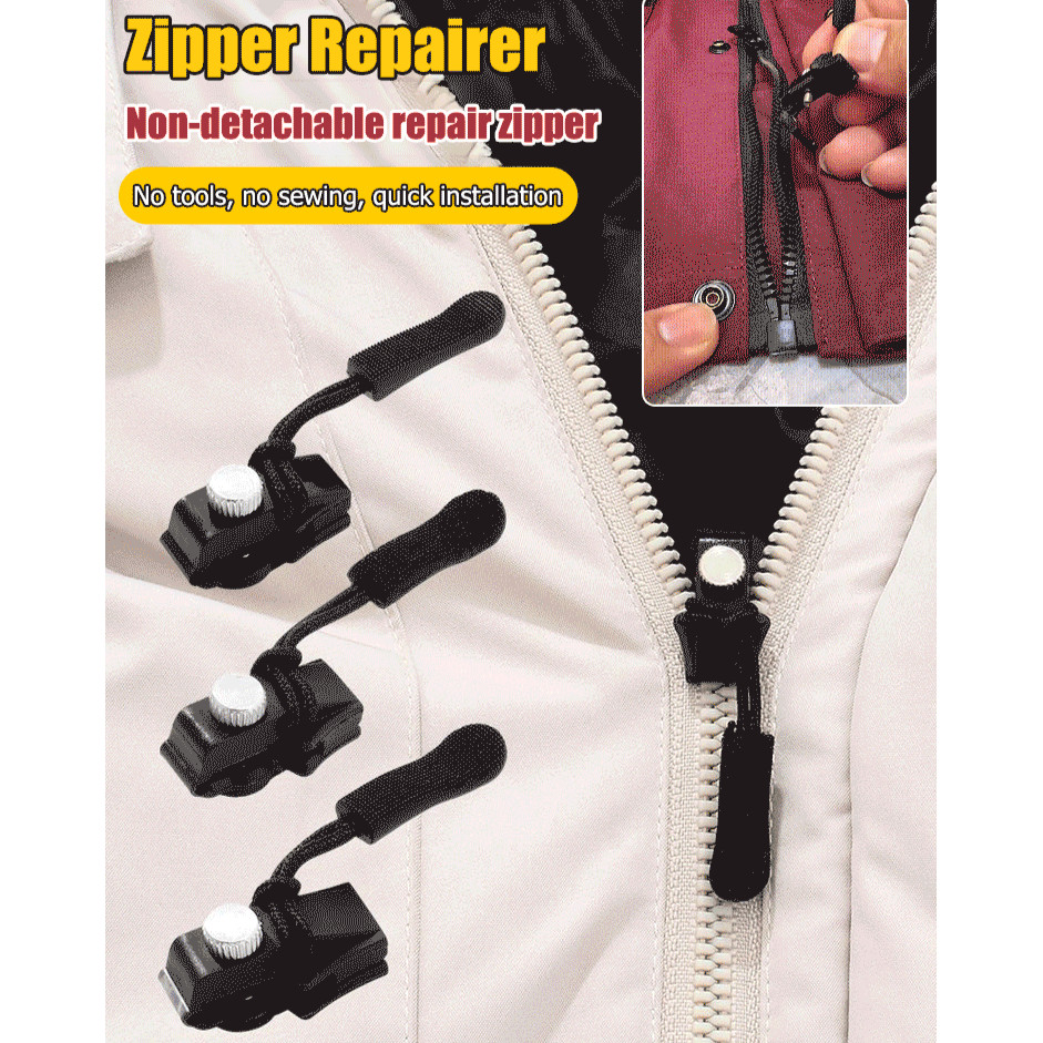 [Everything can be zipped] Detachable zipper repairer for bags and ...