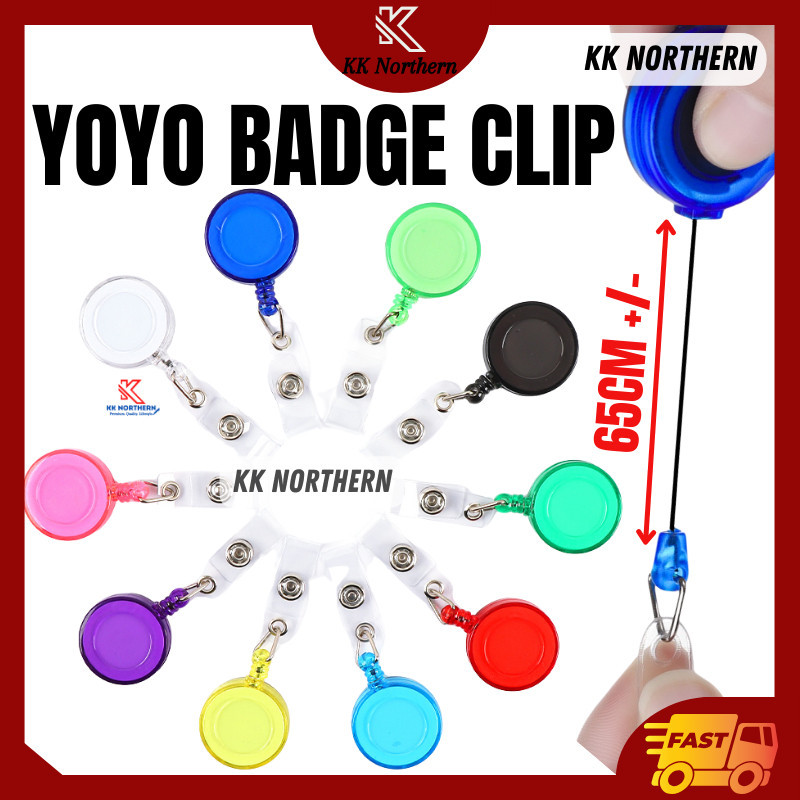 1Pcs Yoyo Badge Retractable Clip ID Card Name Badge Pull Lanyard ...