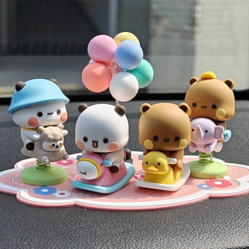 Bubu Dudu Dolls Toy Anime Figure Cute Panda Shape Action Figures ...