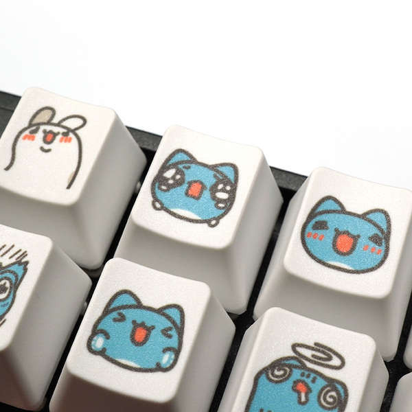 keycaps keyboard Youthcc Keycaps Supermarket Cute Cartoon Cat Cat Worm ...