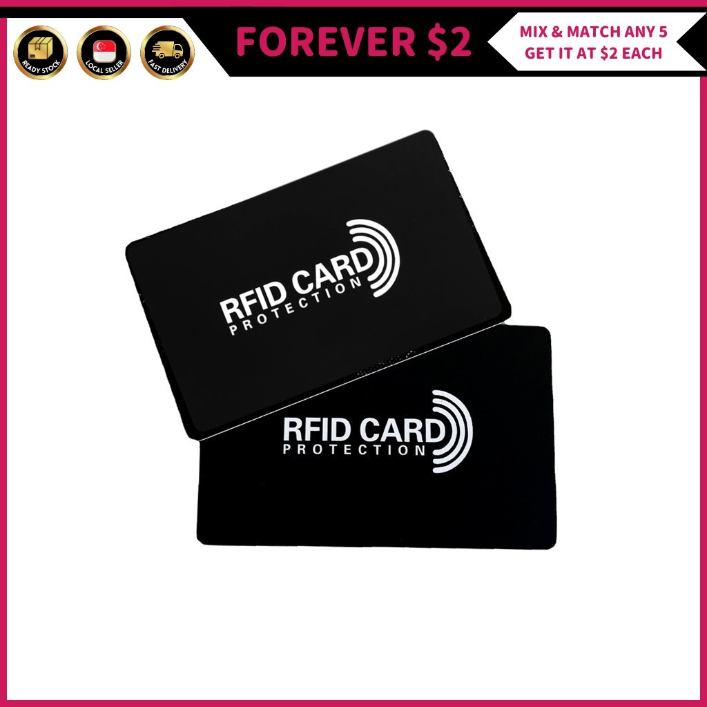 (FOREVER $2) RFID Card Blocker Credit Debit Card Protector NFC Signal ...