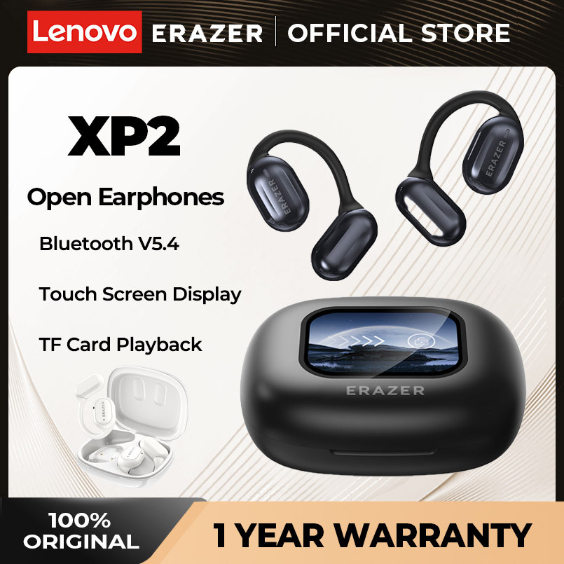 Lenovo ERAZER XP2 Wireless Bluetooth Earphone with Touch Screen Display ...