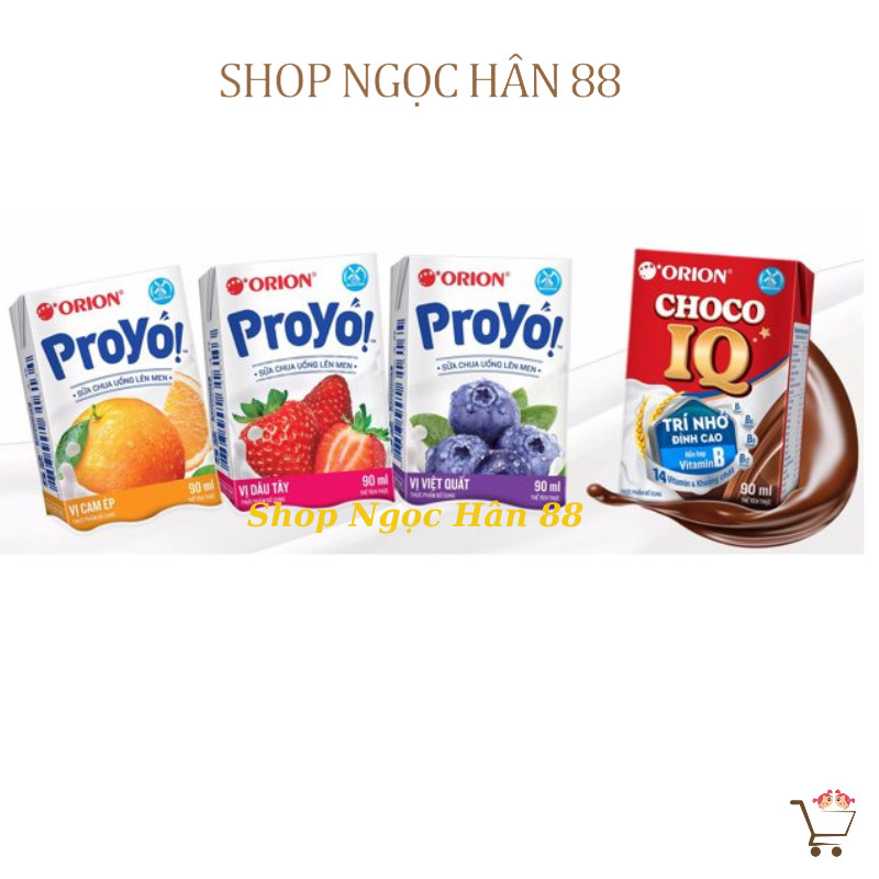 ORION Choco Barley Milk Proyo Drinking Yogurt (Lot of 4 Boxes x 90ml ...