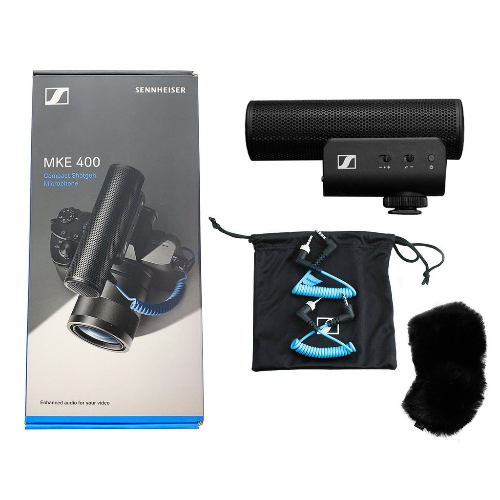 Sennheiser MKE 400 (2nd Gen) On-camera Compact Shotgun Microphone ...