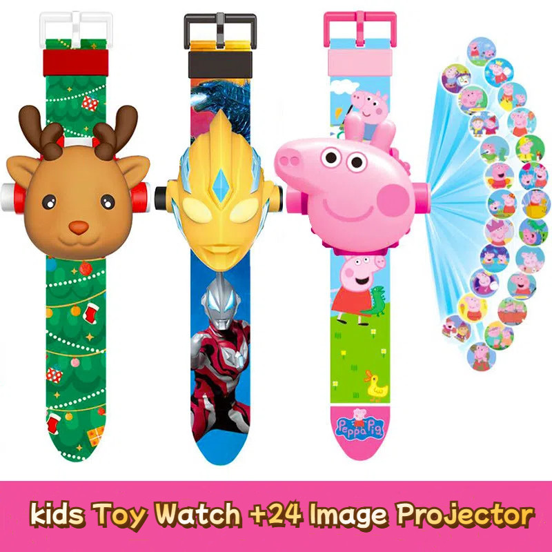 Kids Toy Projection Watch 24 Image Projector Digital Children's Toy ...