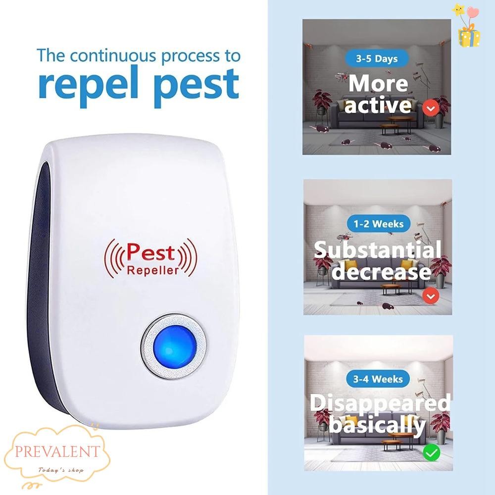 PREVA Ultrasonic Repeller, Effectively Repels Rodents High Power 360 ...