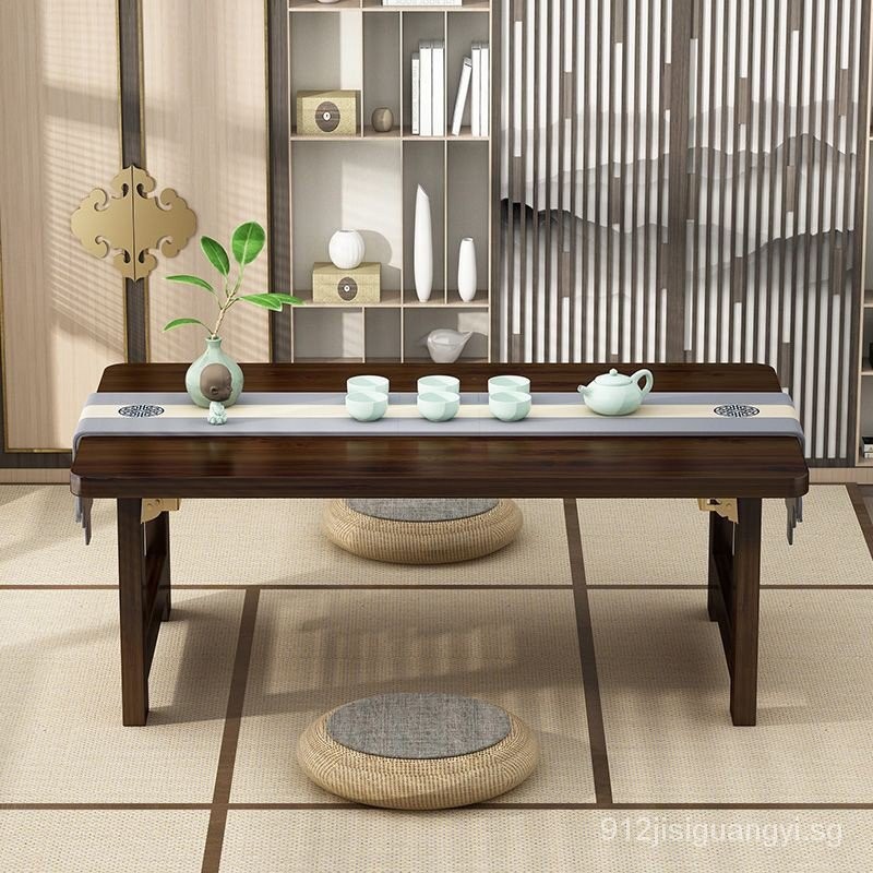 Bay Window Small Table Folding Kang Table Household Solid Wood Tatami Table Small Coffee Table ...