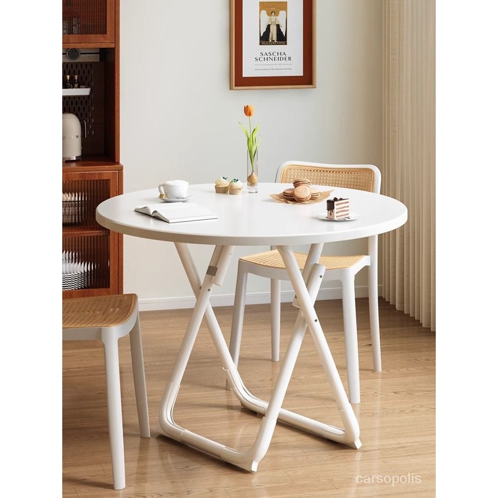 Foldable Table Dining Table Home Small Apartment Portable Stall Table ...