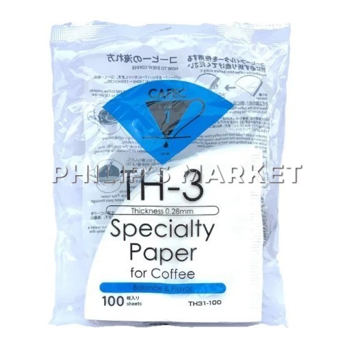 CAFEC TH-3 Specialty Cone-shaped Filter Paper 1 Cup (100 sheets ...