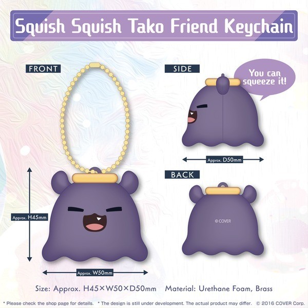 Hololive Ninomae Ina'nis 3rd Anniversary Celebration Squish Squish Tako ...