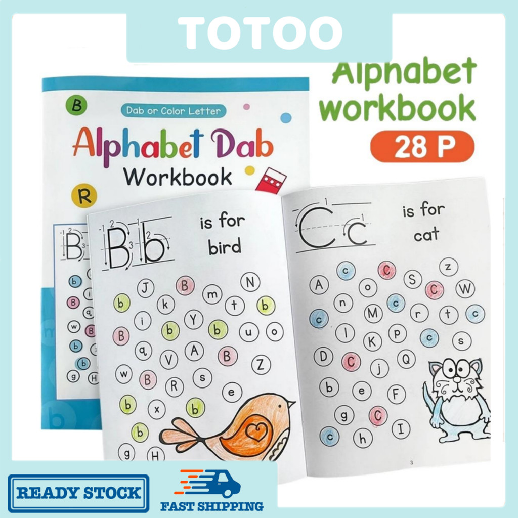 28 Pages Preschool Early Education Learning Alphabet Tracing Workbook ...