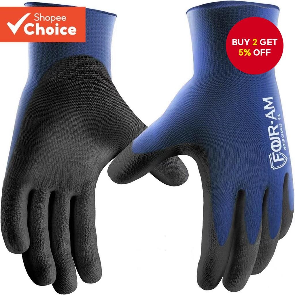 Ultra-Thin PU Coated Work Gloves with Excellent Grip for Light Duty ...