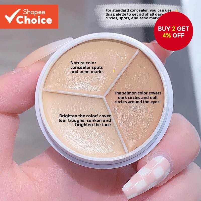 Three-Color Concealer: Covers Pores, Spots & Dark Circles | Shopee ...