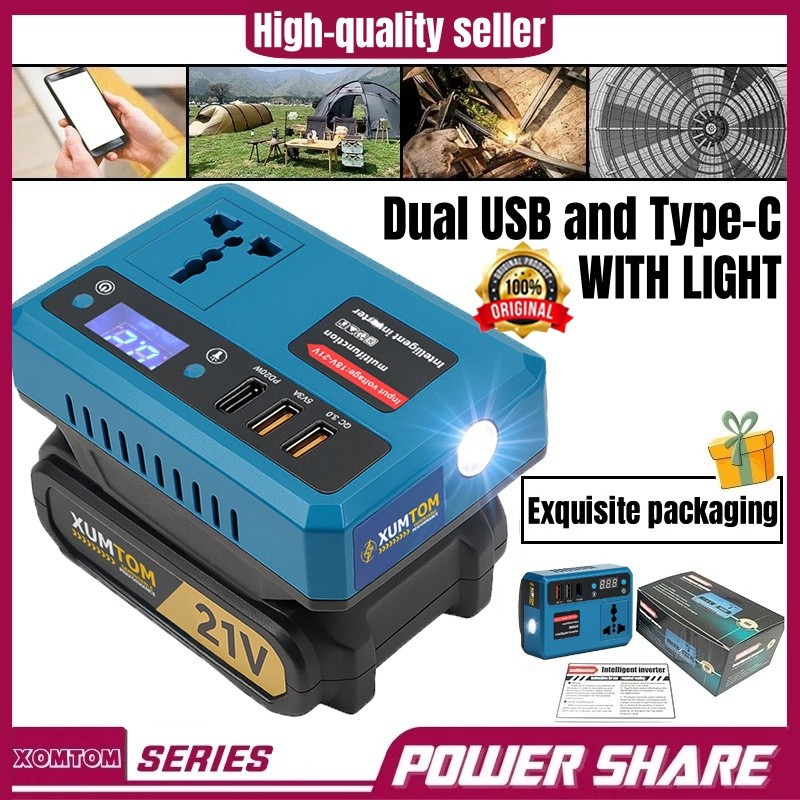 ZHANGZHANG Portable Power Inverters 300W Lithium Battery Inverter ...