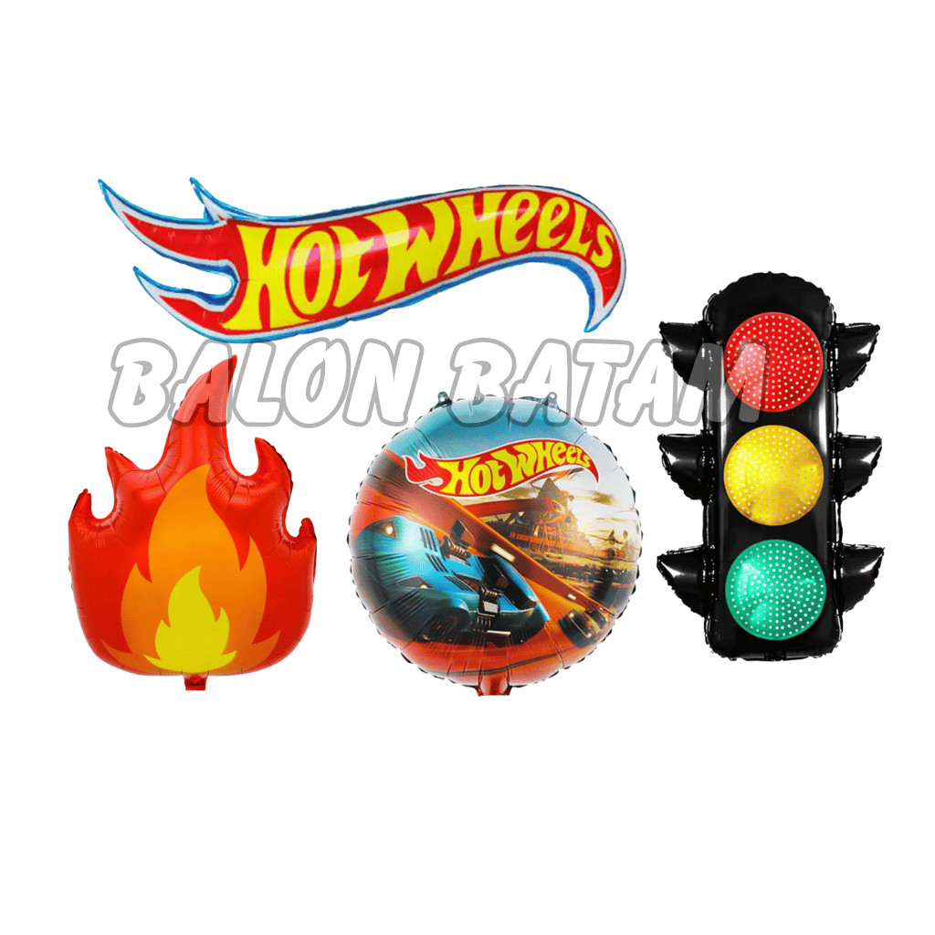 JUMBO HOT WHEELS Foil Balloon Racing Car Logo Traffic Light | Shopee ...