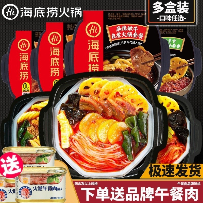 [Tycoon China Snacks]海底捞自热火锅 & 懒人自嗨火锅 & 免煮自热锅 Haidilao Self-Heating Hot Pot Lazy Self-Hi Hot Pot ...