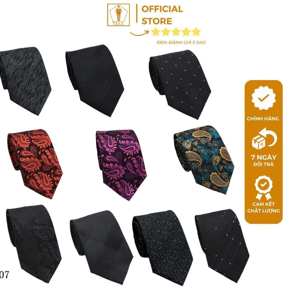 Office tie Vat TRAZ Caravat Black Men's Vat Caravat 8cm | Shopee Singapore