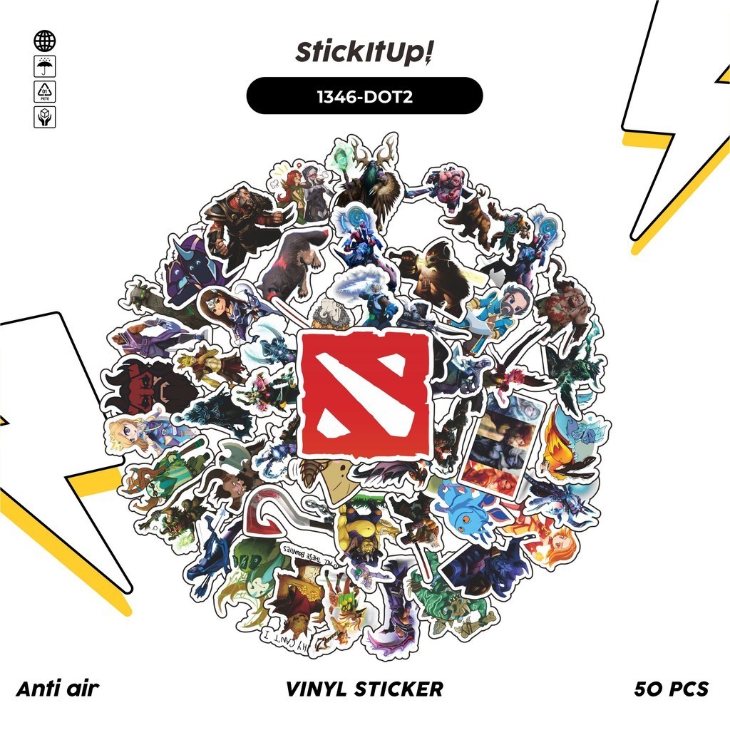 HP 100 Pcs Sticker Pack Defend Of The Ancient - DOTA Series 2 Cute ...