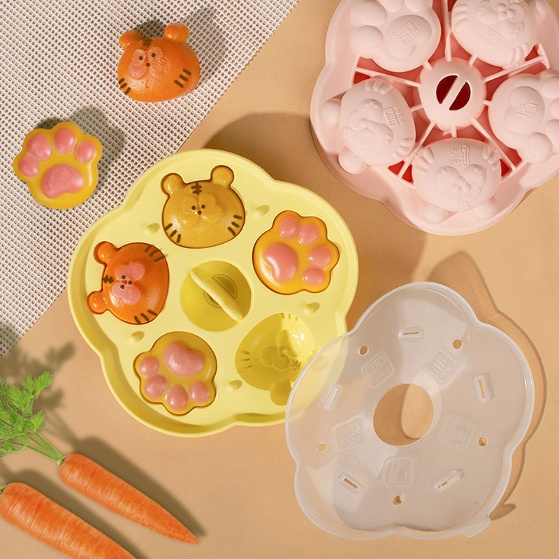 Tiger Head Tiger Claws Complementary Food Silicone Steamed Cake Mold ...