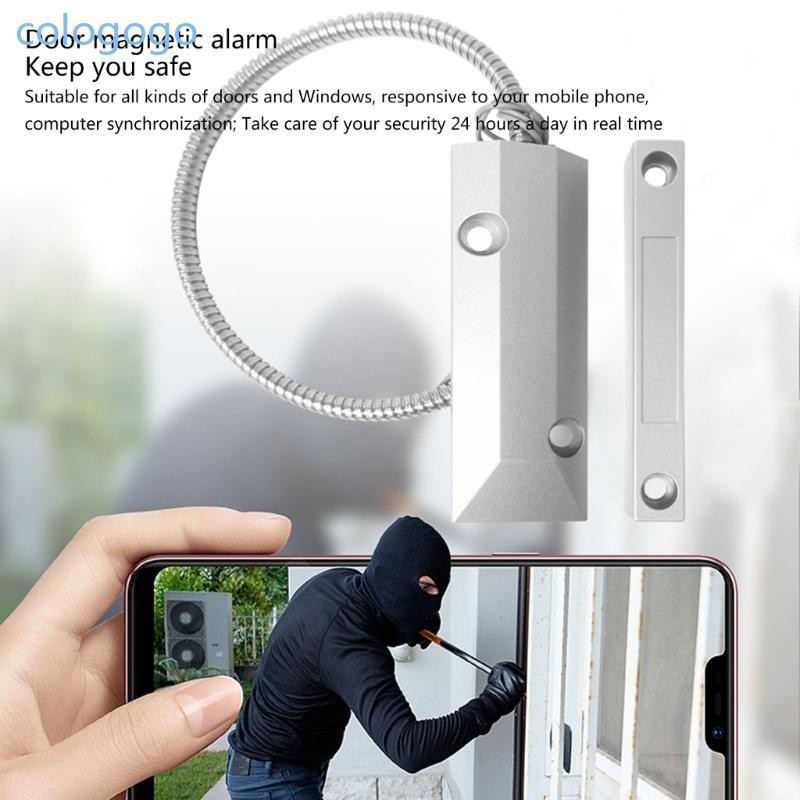 COLO Magnetic Door Window Contact Sensor Alarm Wireds Metal Security ...