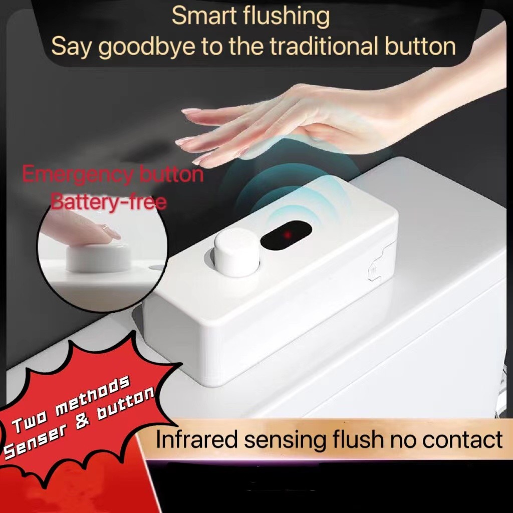 Automatic Toilet Flush Button Induction External Infrared Flush Smart ...