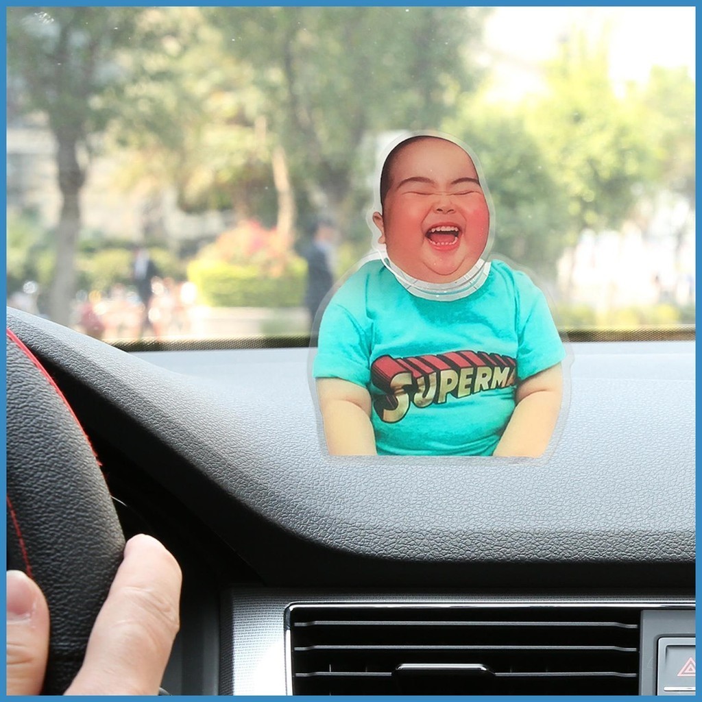Cute Car Dashboard Figures Cute Chubby Little Kids Car Bobblehead ...