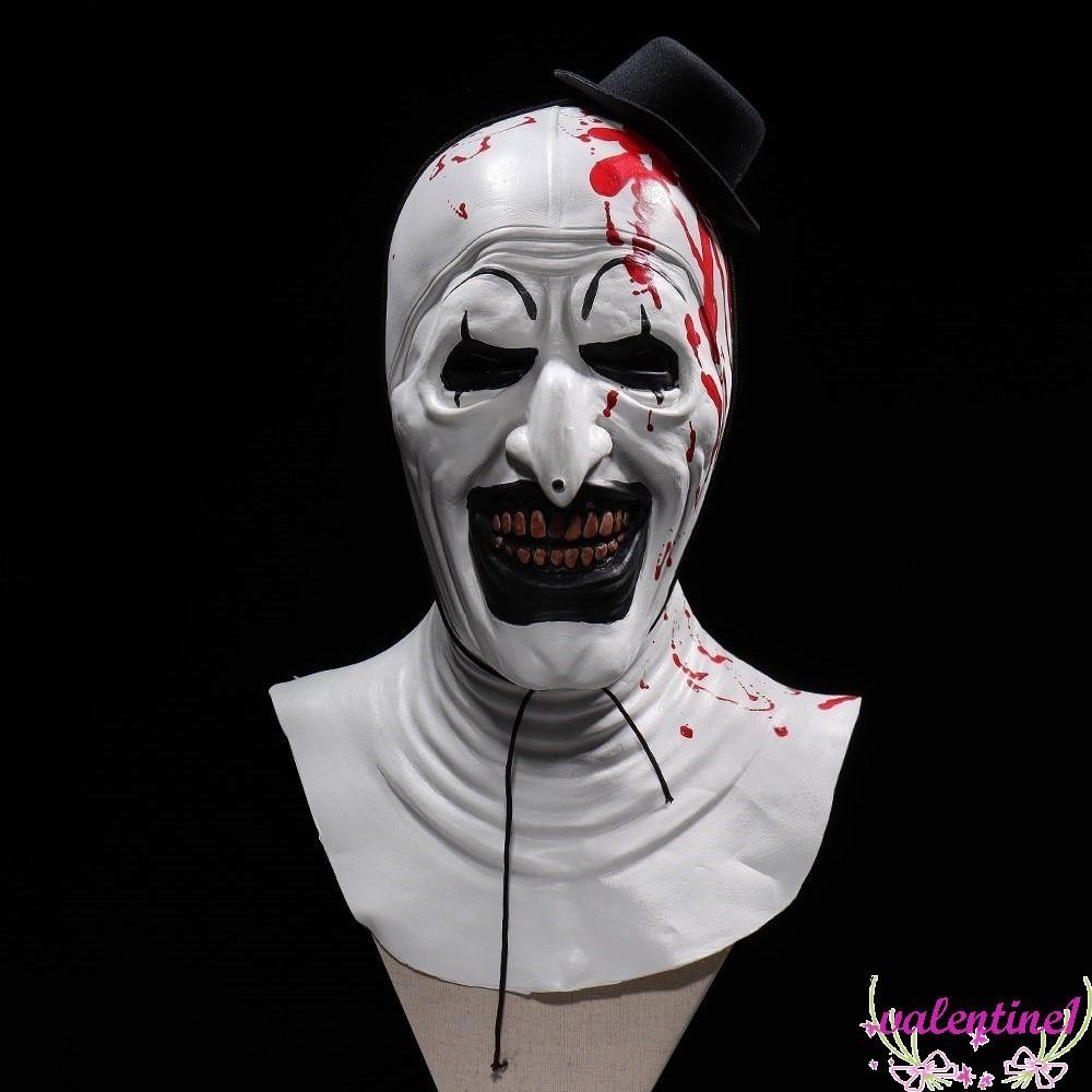 VALENTINE1 Full Face Latex Mask, Bloody Realistic Clown Cosplay Mask ...