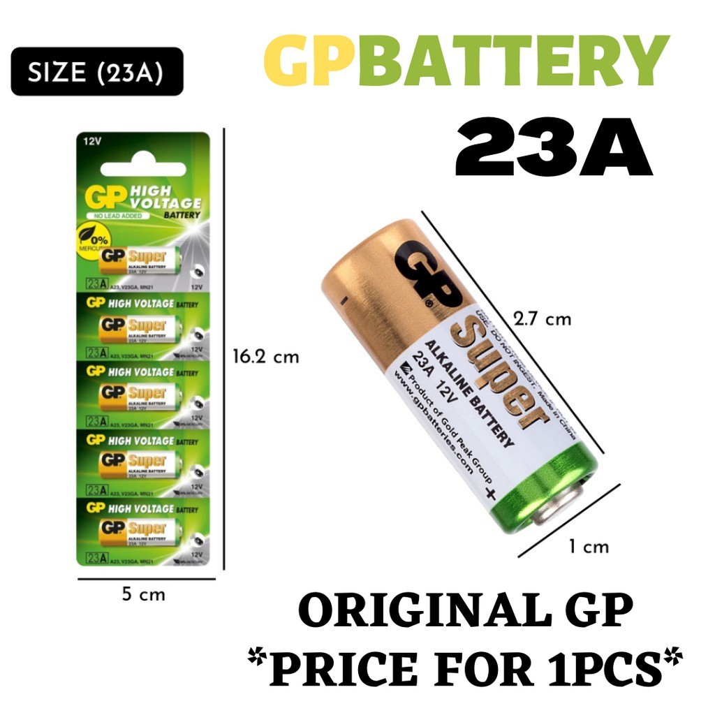 GP SUPER BATTERY 23A/27A HIGH VOLTAGE ALKALINE BATTERY 12V REMOTE CONTROL BATTERY 遥控电池 超霸电池 ...