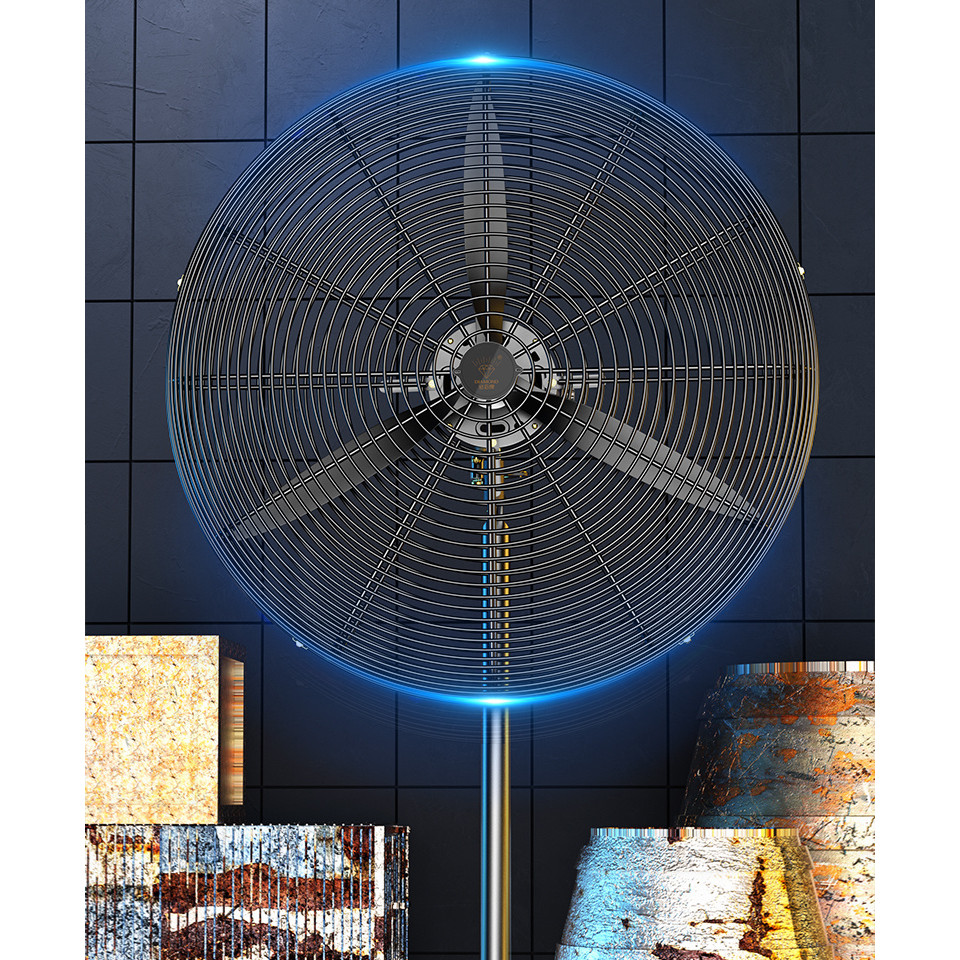Diamond Industrial Fan Wall-Mounted Powerful Power Wind Wind Wall ...