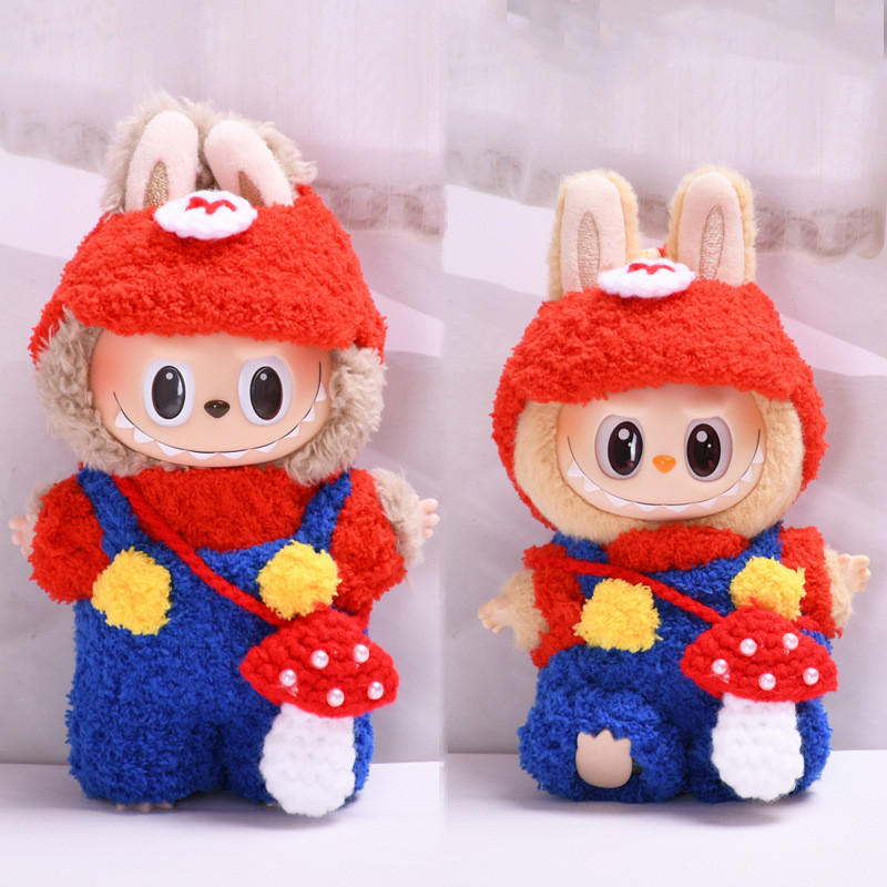 Pure Hand Knitted Mario Clothes, Suitable for labubu v1 v2 | Shopee ...