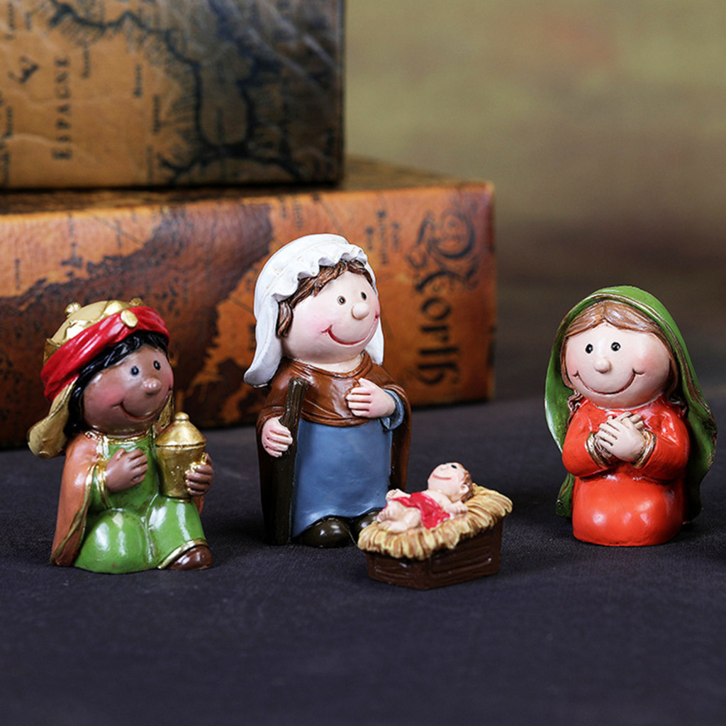 Christmas Nativity Ornament Nativity Scene Ornament 12pcs Led Light-up ...