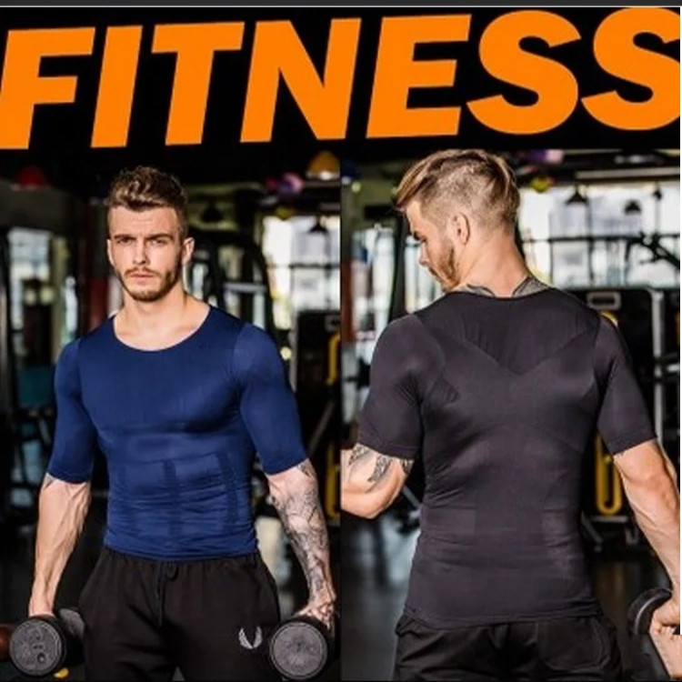 Men Corset Muscle Fitness Corset Corset Breast Narrow-Abdomen Vest ...