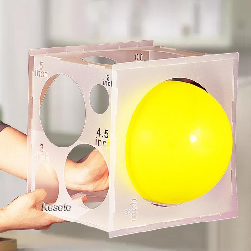 [Kesoto] 11 Holes Balloon Sizer Box Cube for Balloon Decorations ...